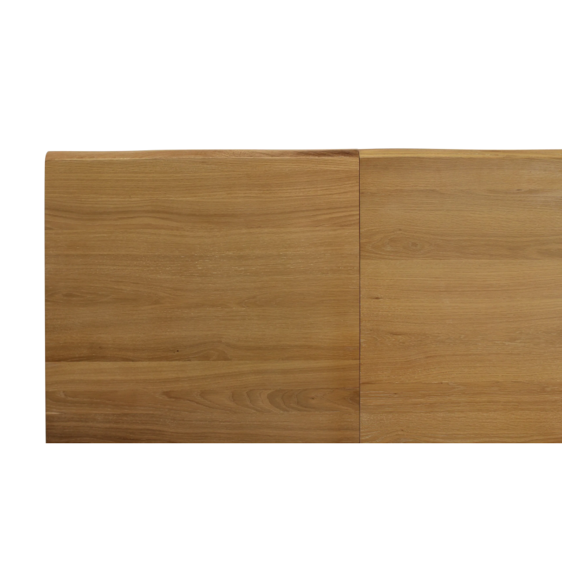 Riviera Oak Wood Queen Bed with Wings – Natural – Meva